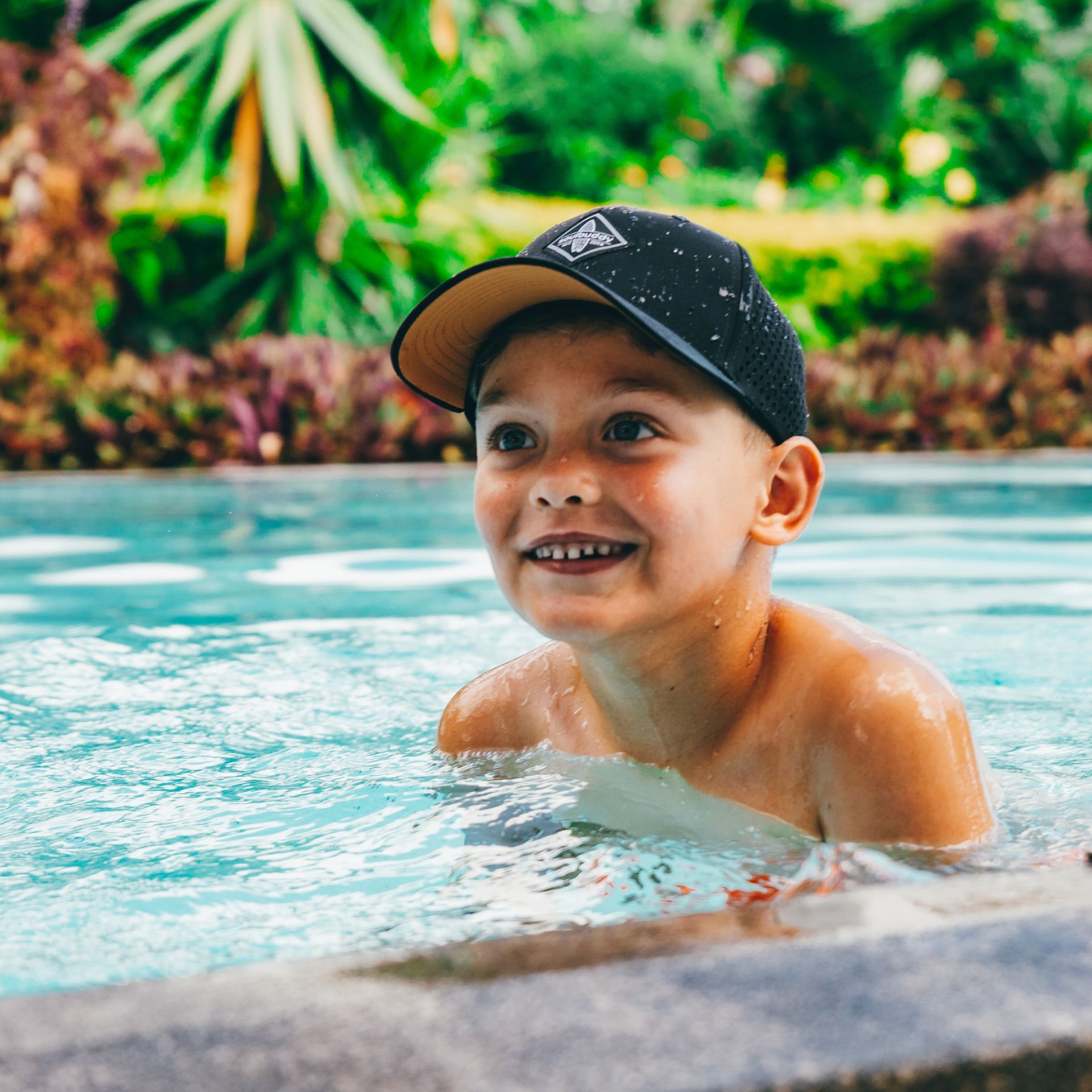 Sport Cappy Kinder Atmungsaktiv Midnight Black Kids M