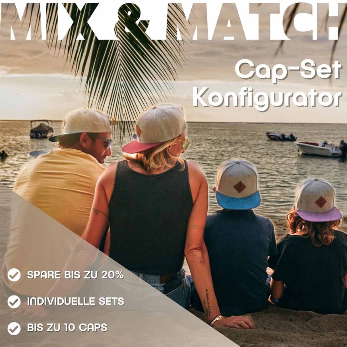Partnerlook Caps für den Familien Partnerlook